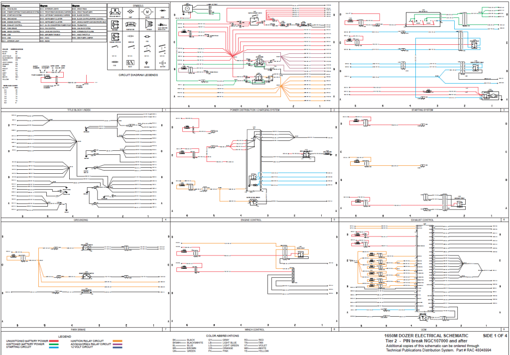 Case 1650M Tier 2 Dozer Complete Wiring Diagram